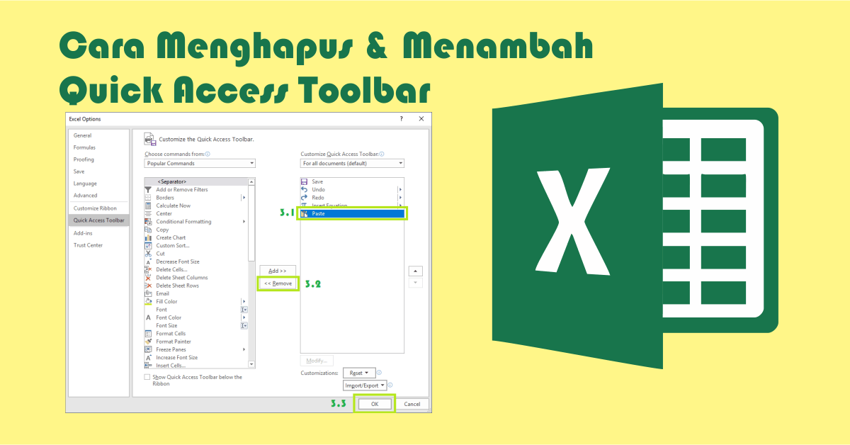 5 Cara Menambah Quick Access Toolbar Pada Excel - Advernesia 5 Cara Menambah Quick Access Toolbar Pada Excel - Advernesia