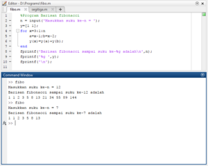 Fungsi for pada MATLAB dan Nested for pada MATLAB - Advernesia