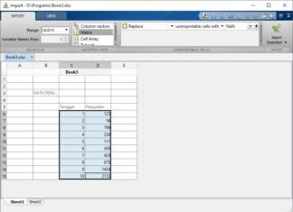 Cara Export dan Import (Input) Data Excel pada MATLAB - Advernesia