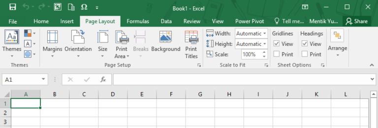 Bagian, Fungsi dan Pengertian Ribbon pada Microsoft Excel - Advernesia