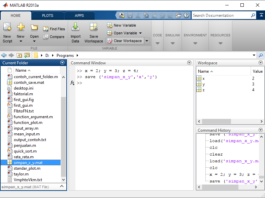 Save and Load Command | Menyimpan Variabel Workspace MATLAB