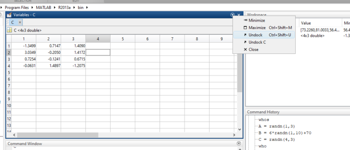 Penggunaan dan Fungsi Workspace pada MATLAB - Advernesia