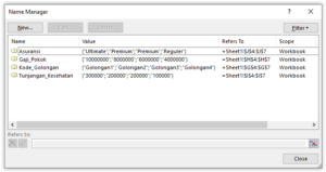 3 Cara Memberi Nama Range dan Menggunakan Name Manager Excel