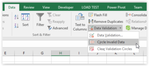 Membuat Circle Invalid Data Menggunakan Data Validation pada Excel