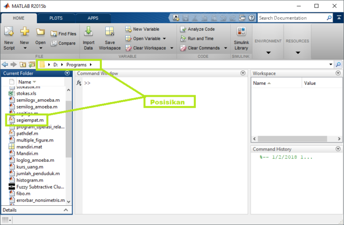 Cara Membuat Function pada MATLAB dan Contoh Programnya