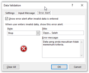 Pengertian dan Membuat Data Validation pada Excel - Advernesia
