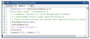 Cara Memanggil Function Function pada MATLAB - Advernesia