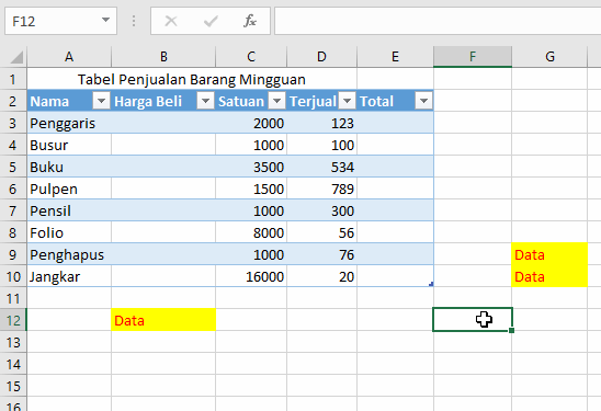 Cara Menghapus Menambah Baris dan Kolom pada Excel dengan Tabel Cara Menghapus Menambah Baris dan Kolom pada Excel dengan Tabel