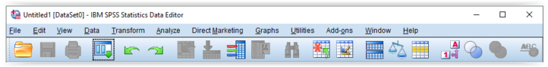 Fungsi Toolbar dan Menu Bar pada SPSS - Advernesia