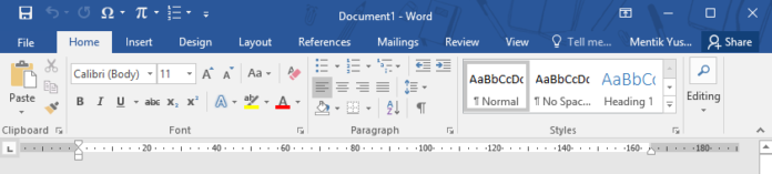 Bagian-Bagian Microsoft Word dan Tampilan Microsoft Word - Advernesia