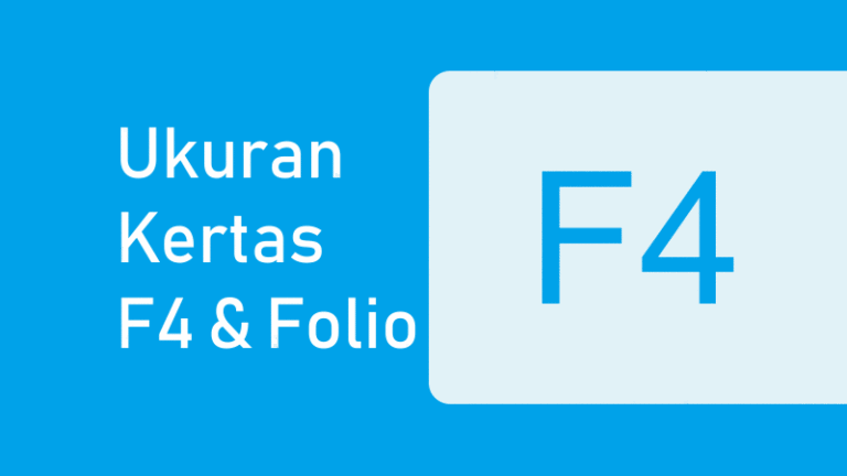 Ukuran Kertas F4 dan Folio dalam MM, CM, Inchi, Pixel - Advernesia