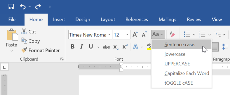 How To Easily Change The Case On Text In Microsoft Word
