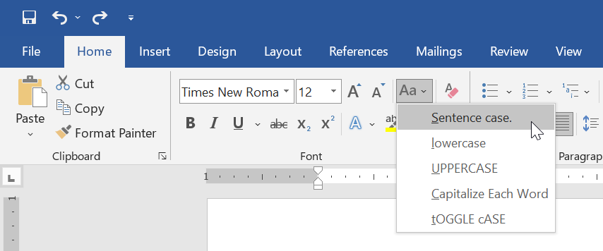 Ubah Kes Mengubah Huruf Dalam Word Tutorial Excel