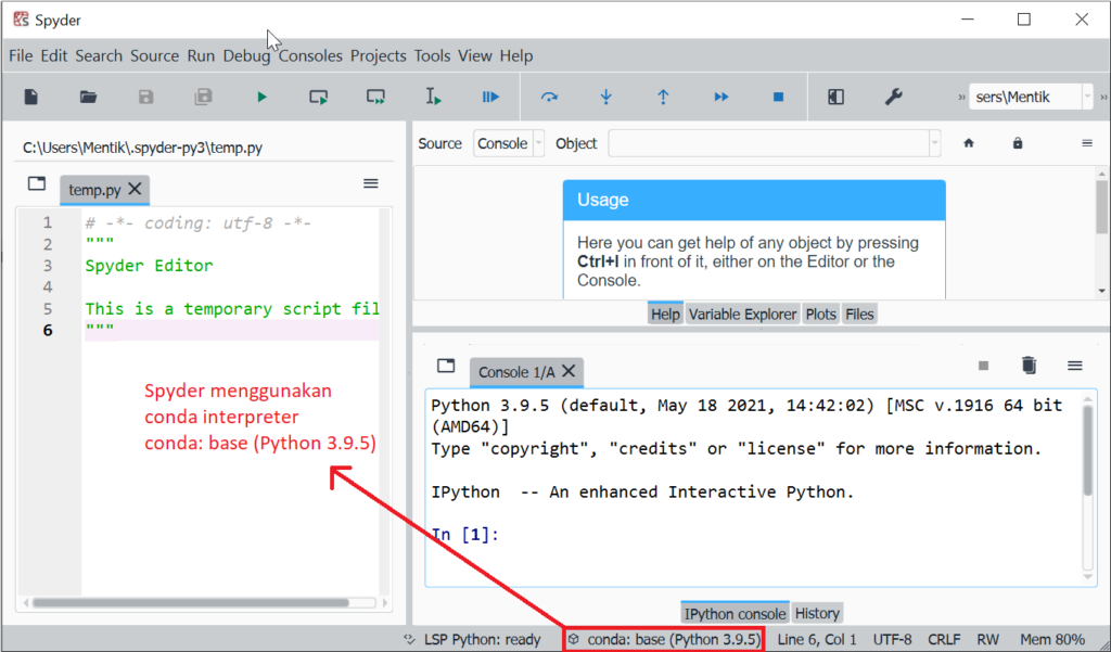 Cara Konfigurasi Conda di Spyder IDE - Advernesia