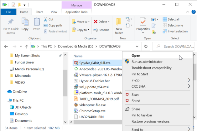 Cara Install Spyder Python IDE di Windows - Advernesia
